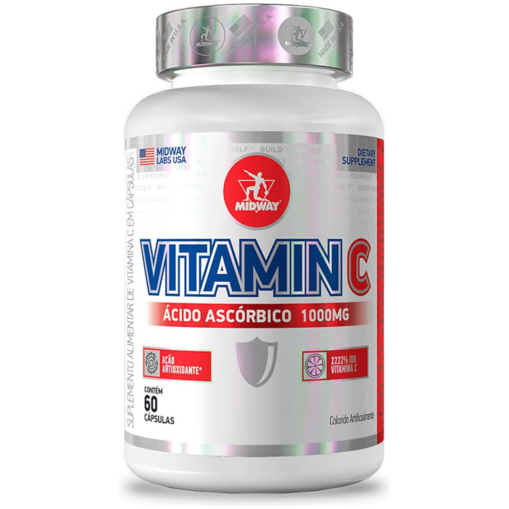 VITAMIN C 1000mg MIDWAY 60 CAPSULAS – TL Suplementos